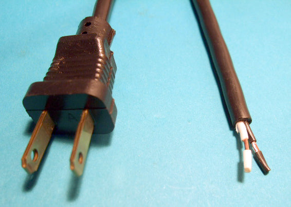 Americord: NEMA 1-15P to Blunt Cut 3FT Power Cord 18/2 SVT NA