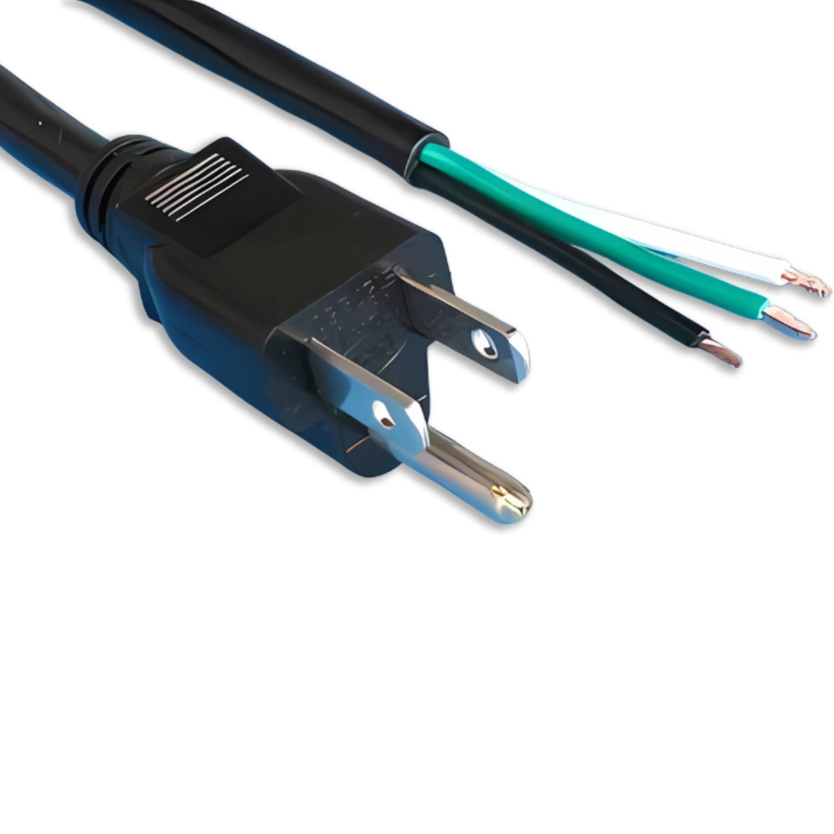 Americord: NEMA 5-15P to ROJ 6IN 15FT Power Cord 18/3 STOW NA