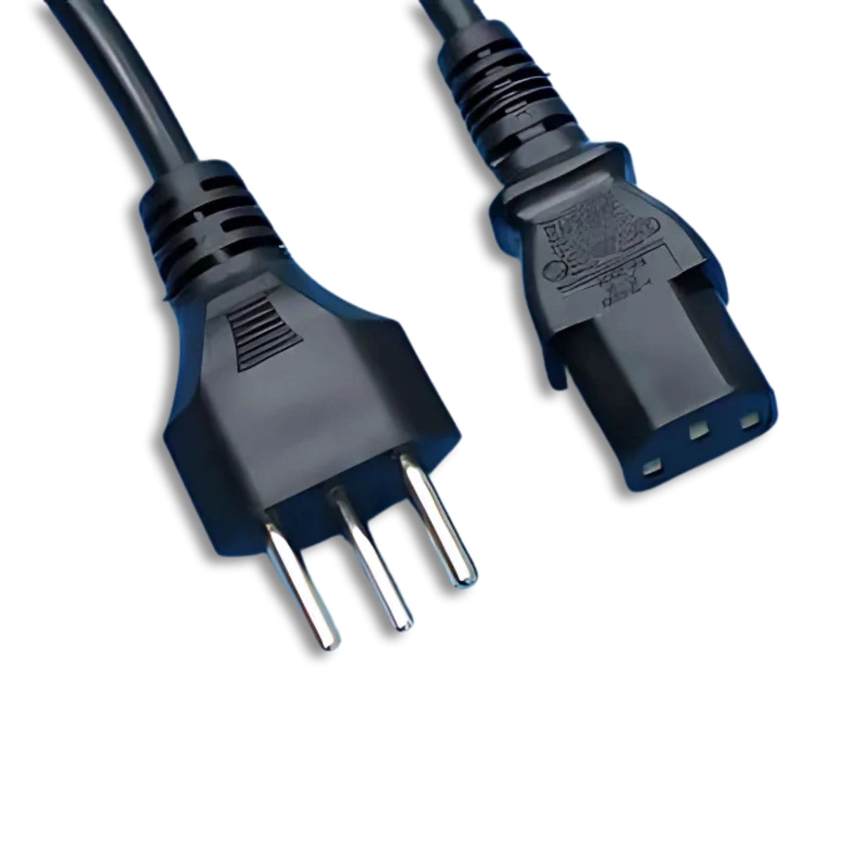 8FT 2IN Swiss to IEC-320 C-13 Power Cord 1.0mm² H05VVF CEE