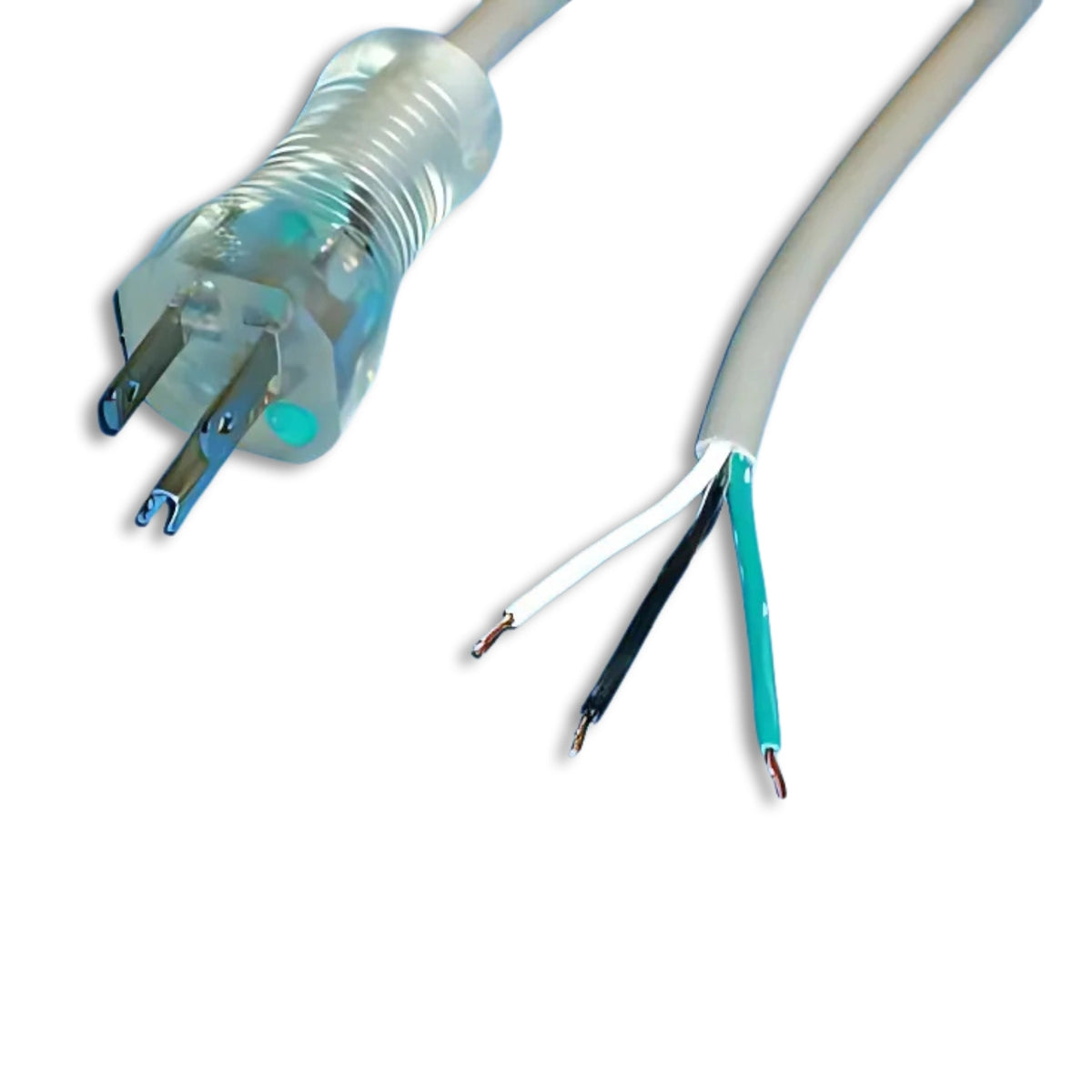 Americord: NEMA 5-15PH to ROJ 2IN Strip 1/4IN 8FT Hospital Power Cord ...