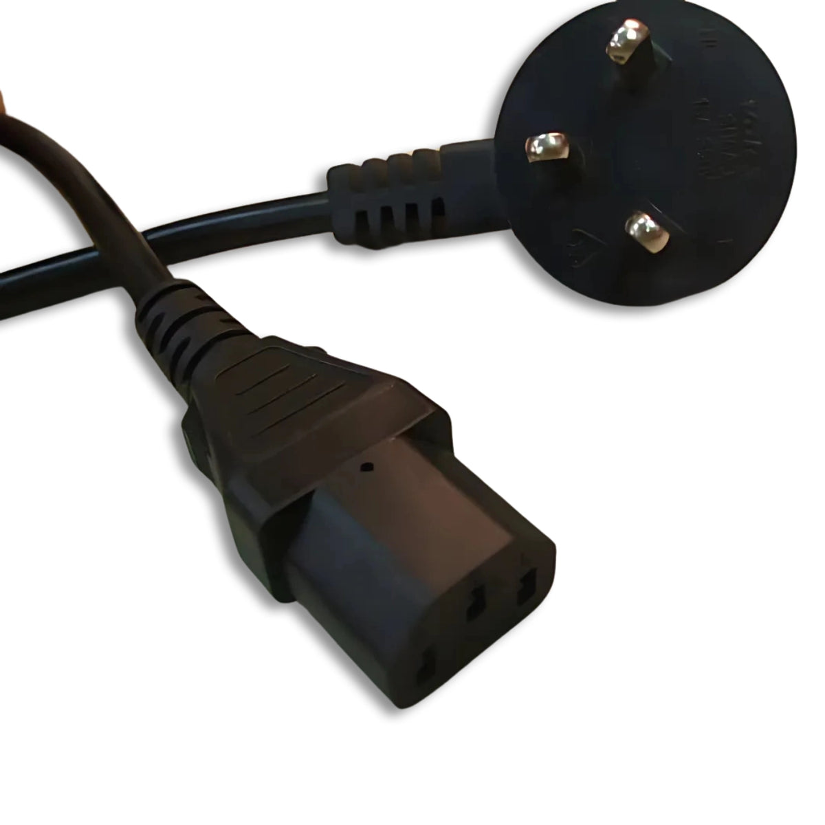 8FT Israel Right-Angle to IEC C13 Power Cord, 1.0mm² H05VV