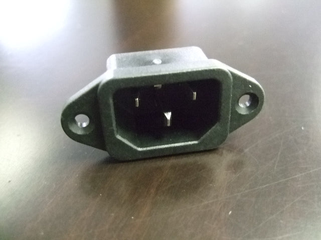 10/15A 250V C-14 INLET Black Screw Type | Americord