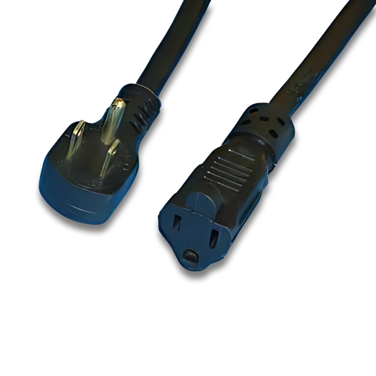 Americord;NEMA 5-15P Right Angle to Nema 5-15R 2FT Extension Cord